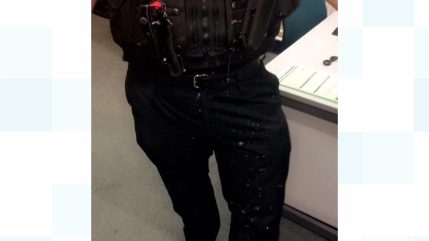 Police officer 'covered in sick' after woman flicks her own vomit at ...