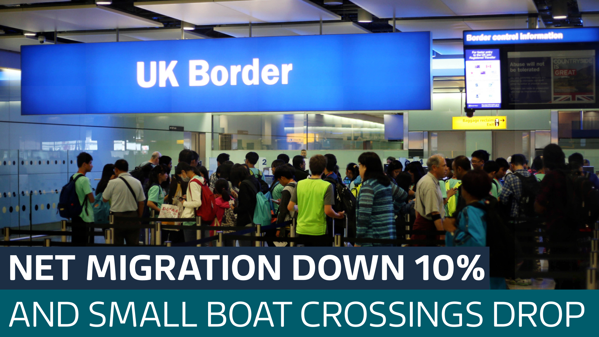 Net migration down 10% as number of small boat crossings also drops ...