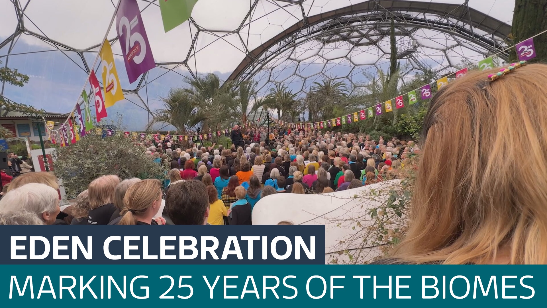 The Eden Project celebrates its 25th birthday with dawn choir of 300 ...