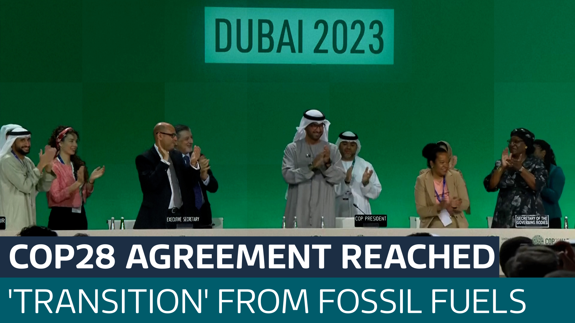 Countries agree to 'transition away' from fossil fuel use as COP28 deal ...