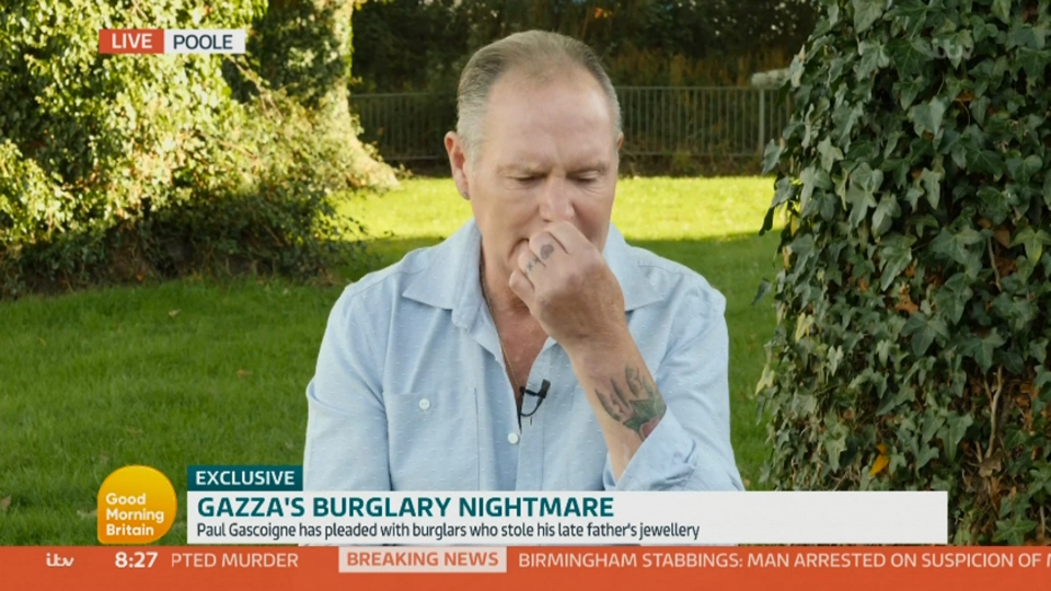 Gazza fights back tears after Dorset home is burgled | ITV News Meridian