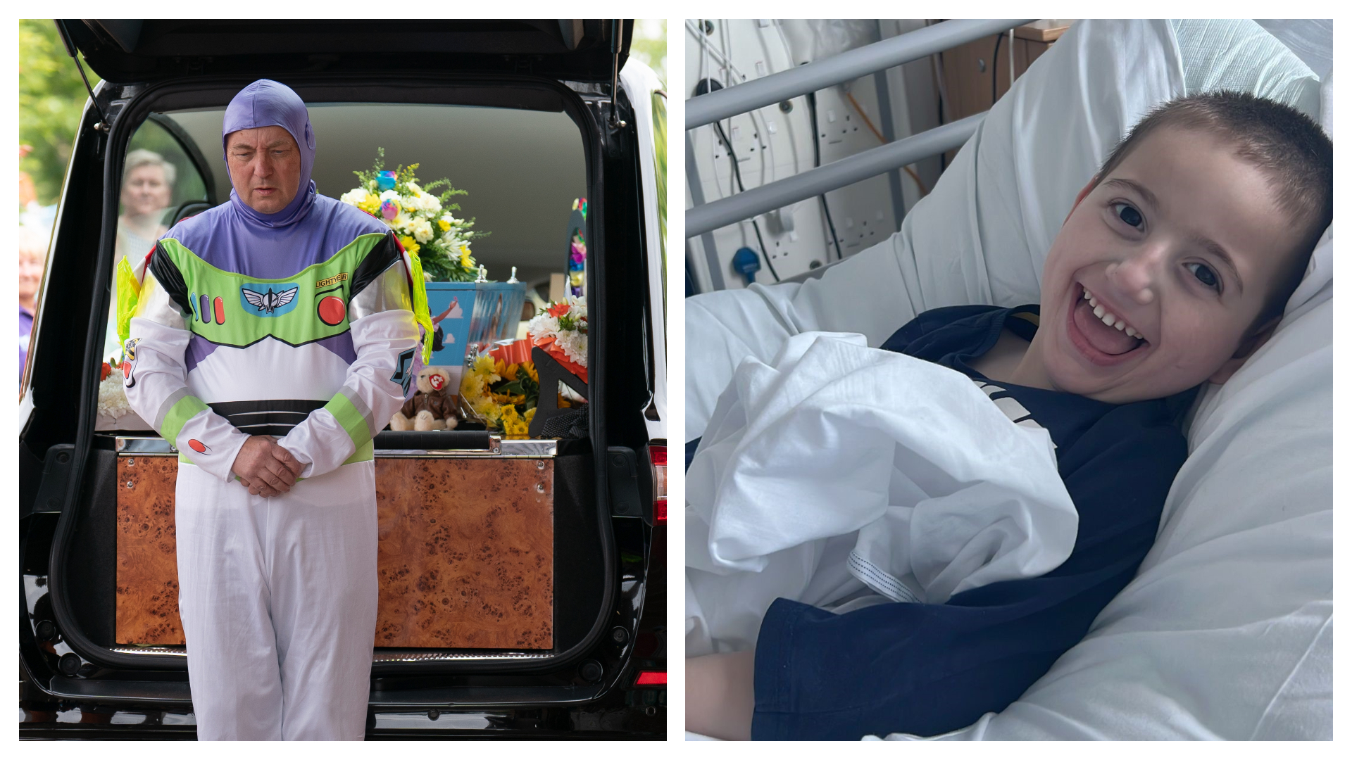 Funeral director dressed as Buzz Lightyear leads tributes to five-year ...