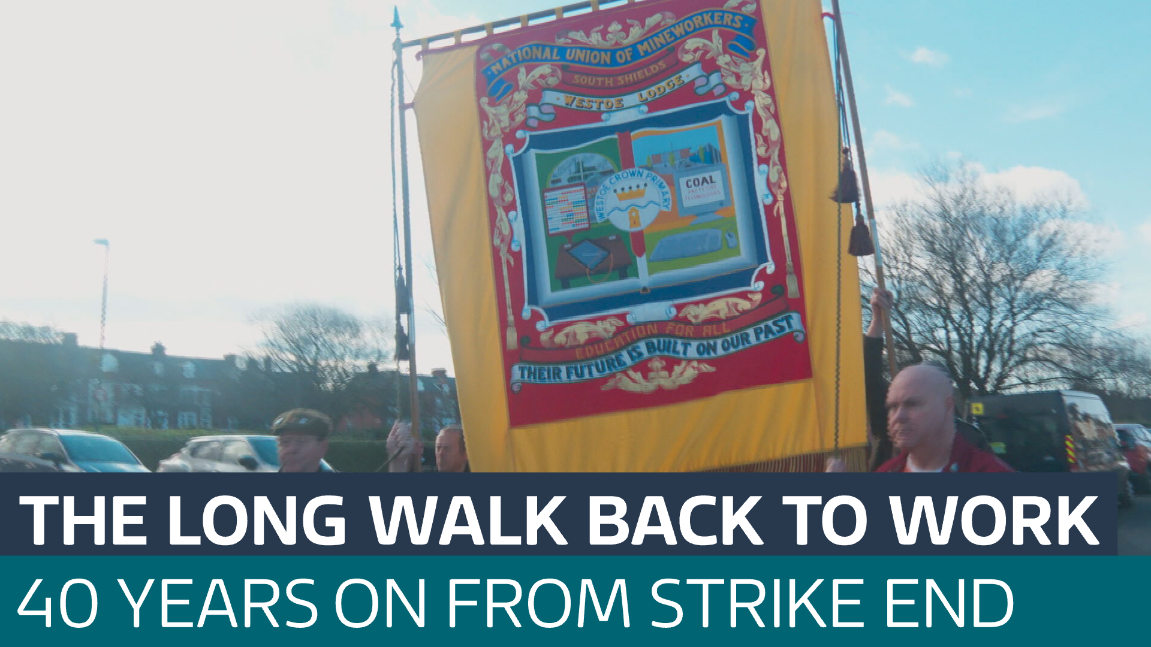 Former miners join long walk to old colliery site, 40 years after the ...
