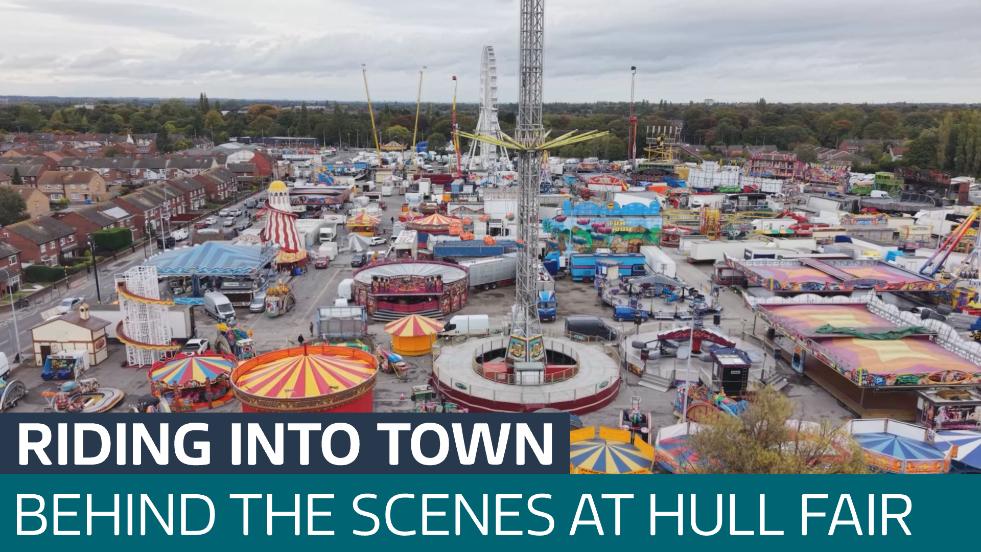Behind the scenes at Hull Fair - Latest From ITV News