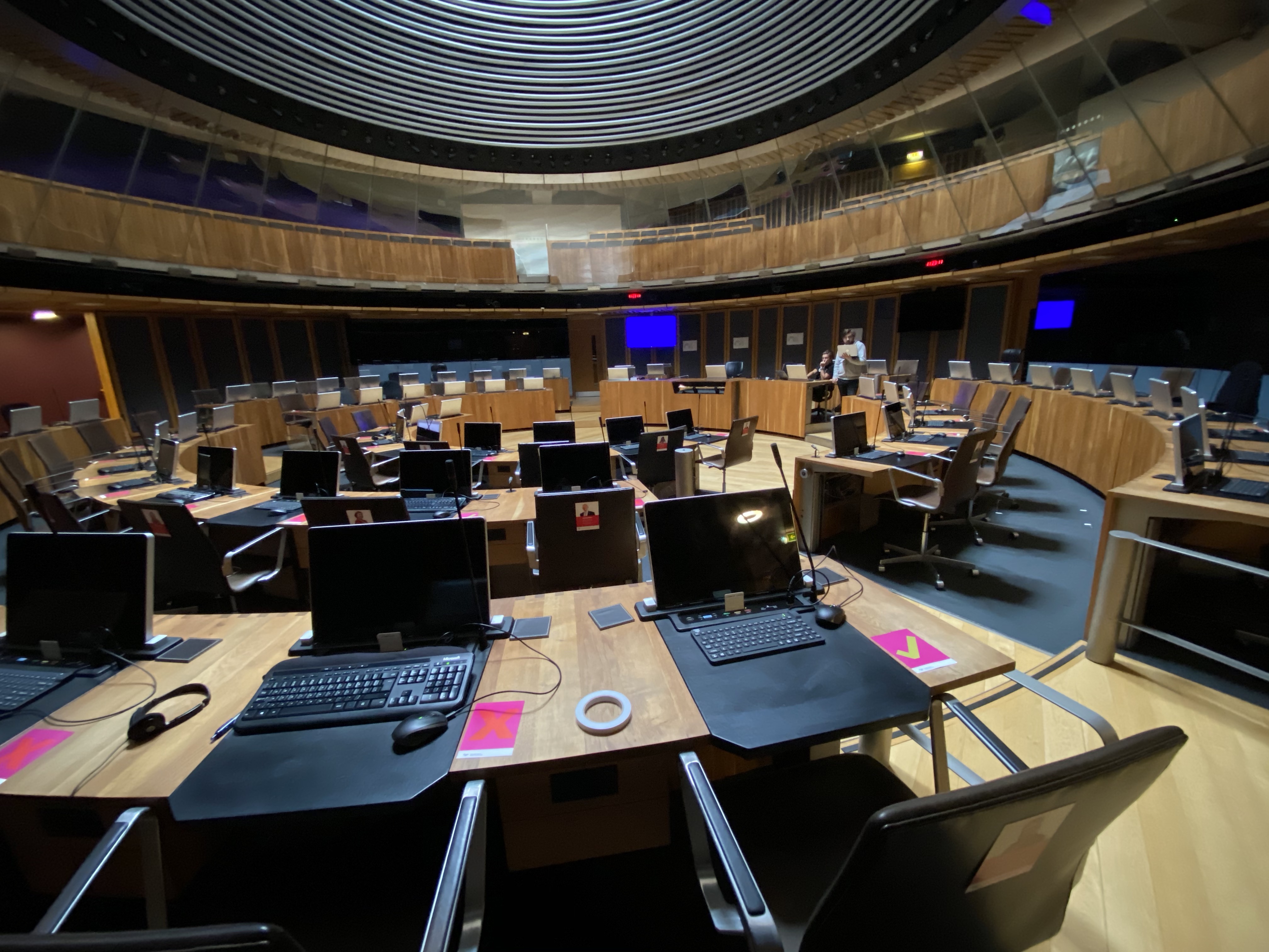 Some Senedd members return for first 'hybrid' session of Welsh ...