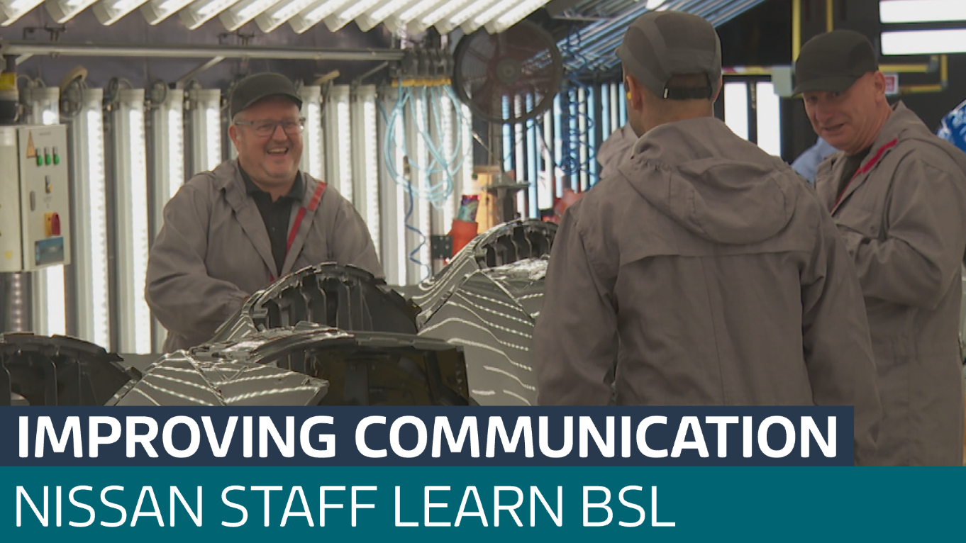 Nissan staff learn British Sign Language to improve communication in ...