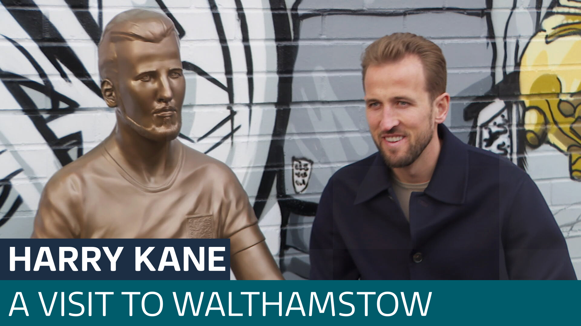 Harry Kane statue appears in Walthamstow - Latest From ITV News