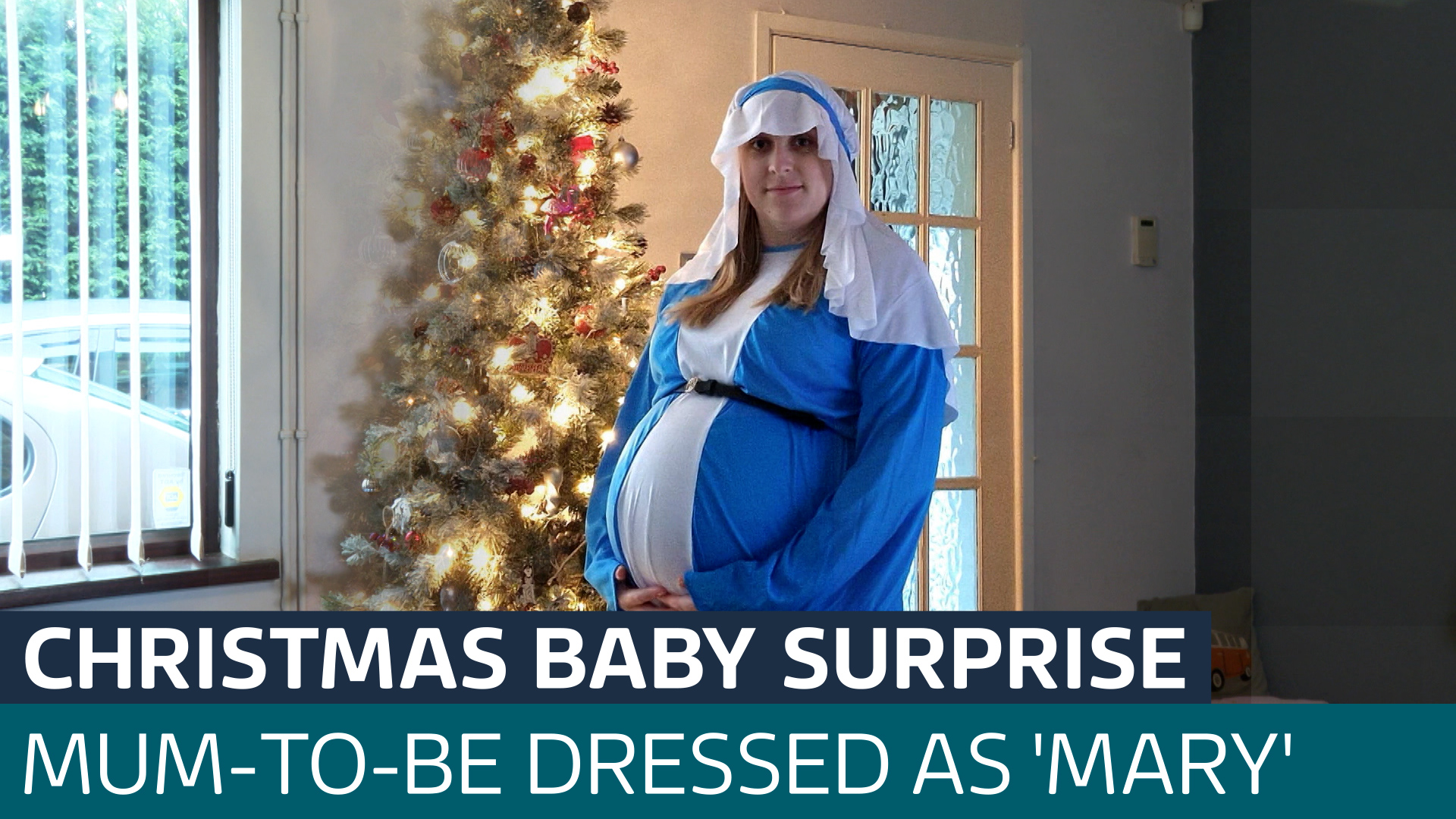 Woman who dressed as Virgin Mary while pregnant welcomes baby at ...