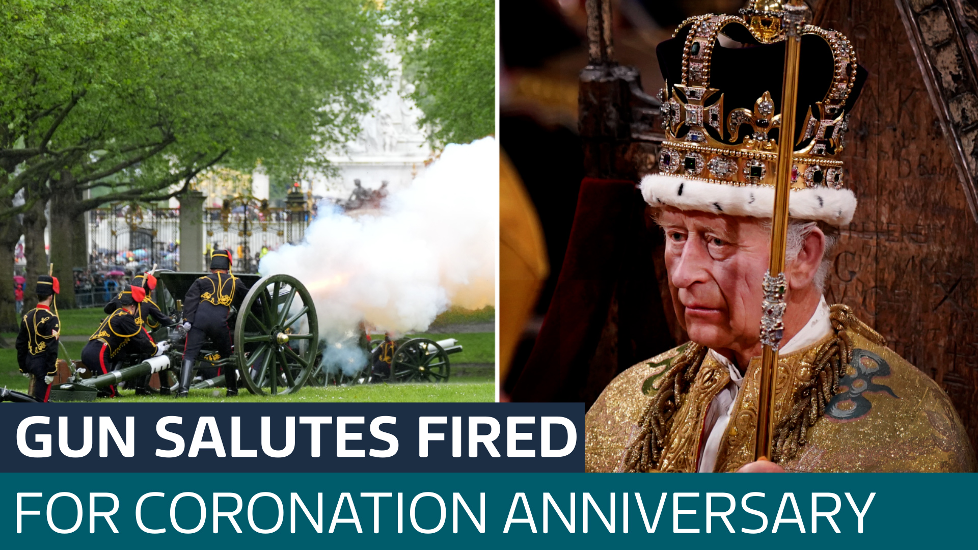 Gun salutes take place across the UK to mark King's coronation ...