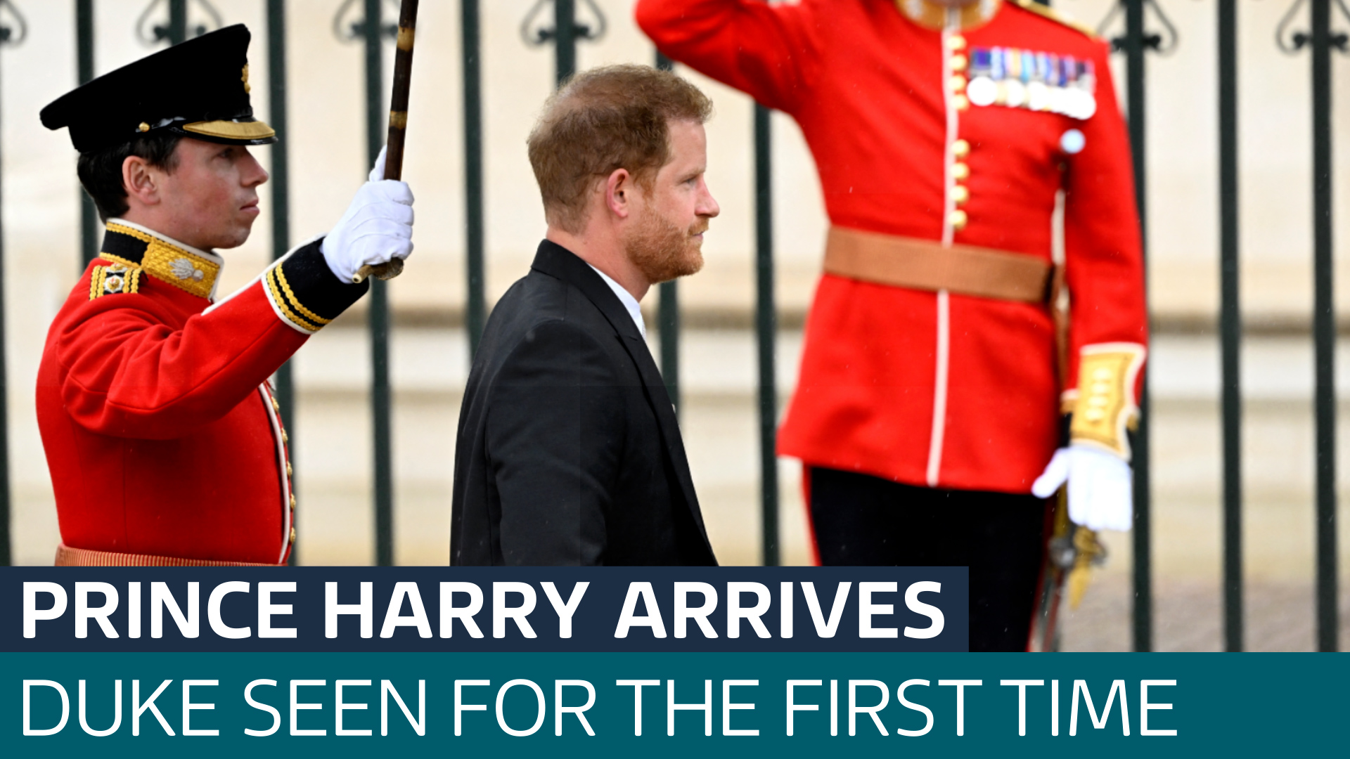 Prince Harry seen for the first time on day of King Charles’ coronation ...