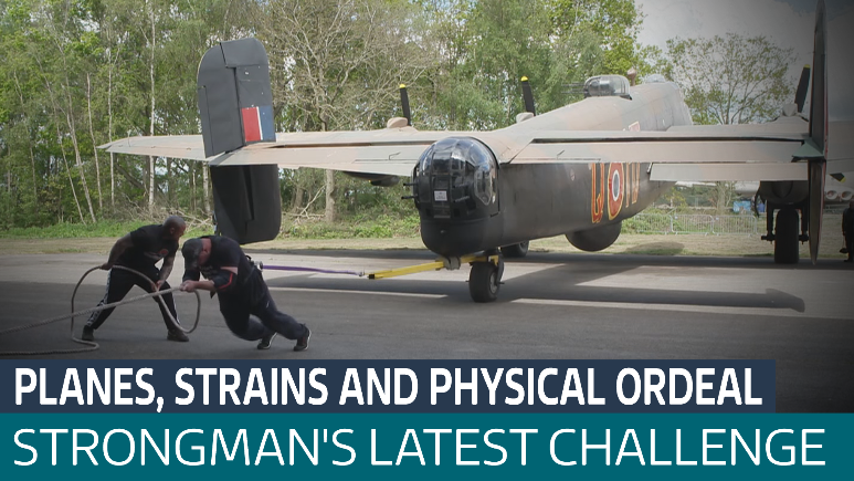 Hull's strongest man makes bold attempt to pull 17 tonne WWII bomber ...