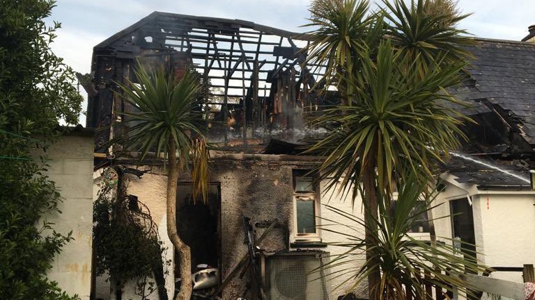 Rock house fire: Property severely damaged in devastating fire in ...