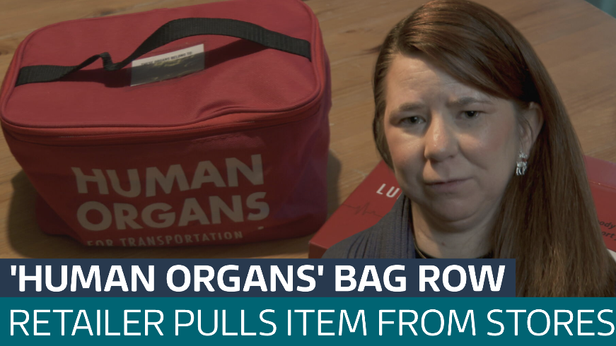 Heart transplant recipient says she is disgusted by novelty 'human ...