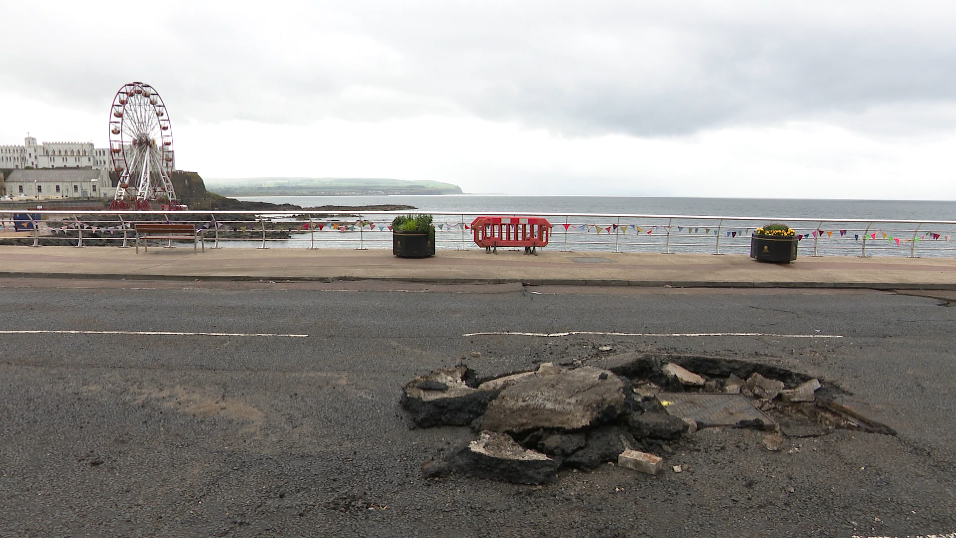 Portstewart promenade 'expected to reopen by Friday' after flash floods ...