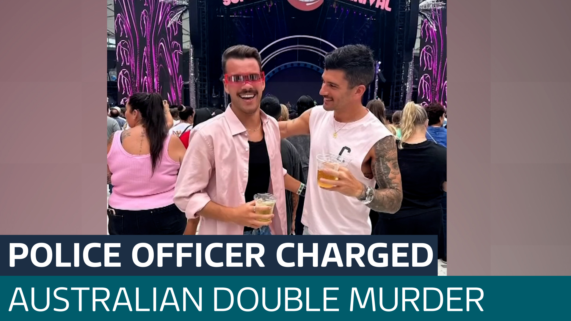 Australian police officer charged with double murder of TV star ex ...