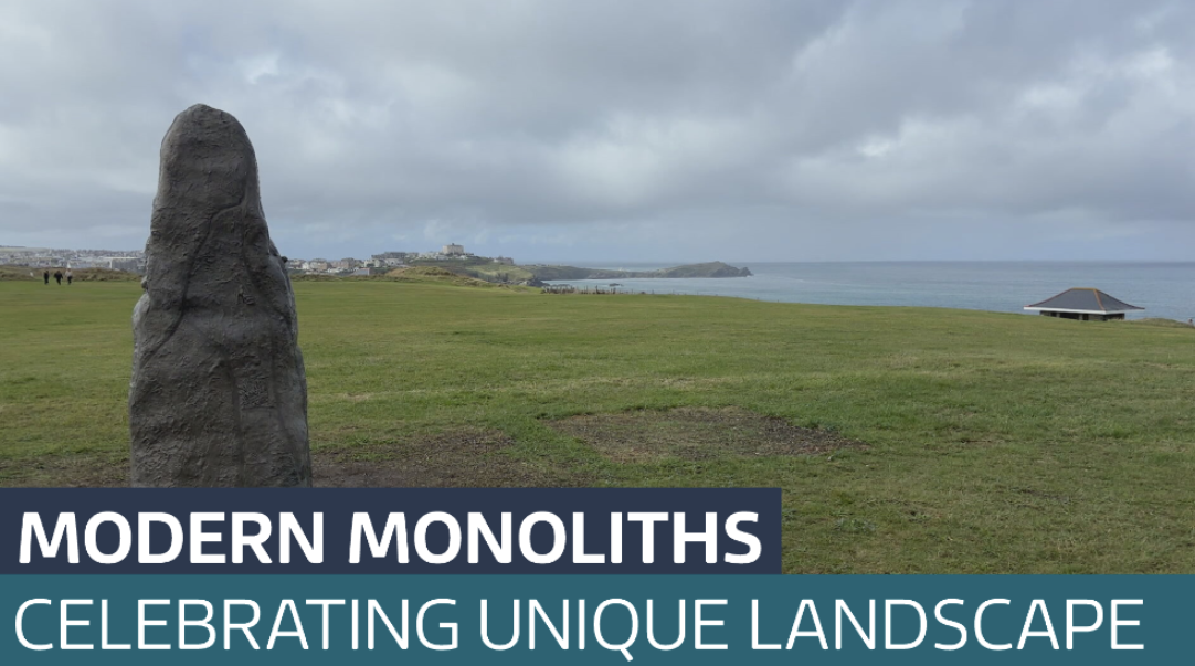 Modern monolith sculptures celebrating Newquay's ancient landscape ...