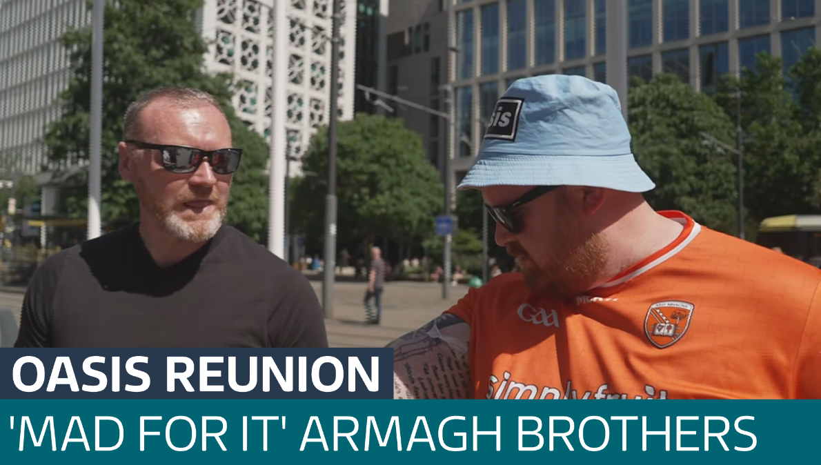 Armagh brothers bring home Oasis tour momento that will 'live forever ...