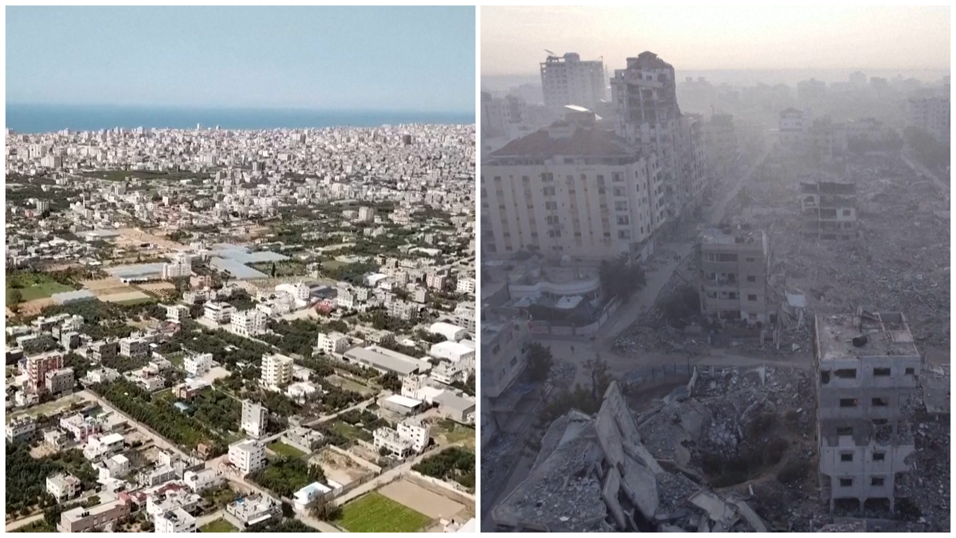 Gaza Before And After