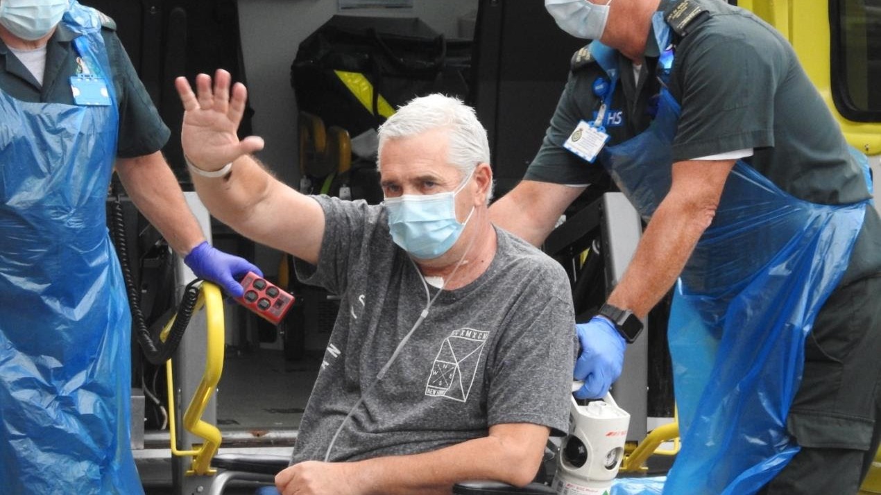Ambulance driver returns home weeks after being told he might 'never ...