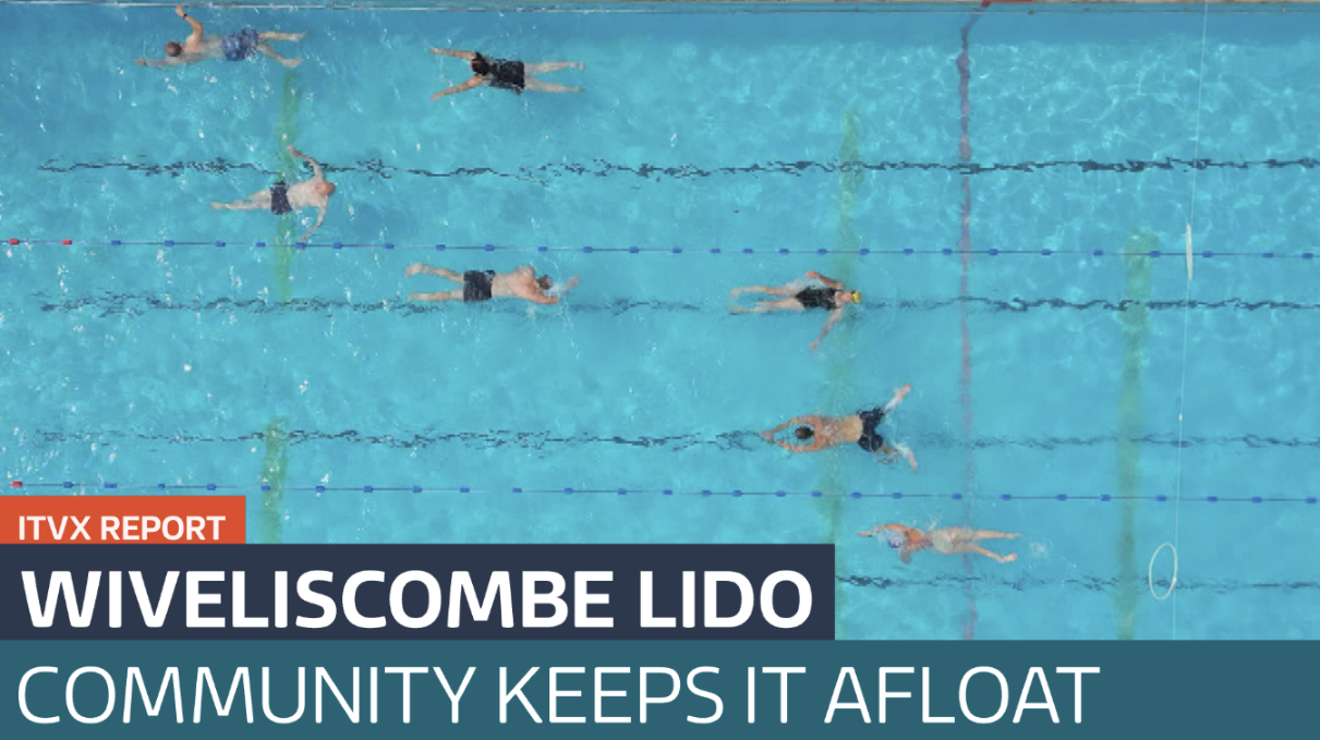 Meeting the community of swimmers at the historic Wiveliscombe Lido ...