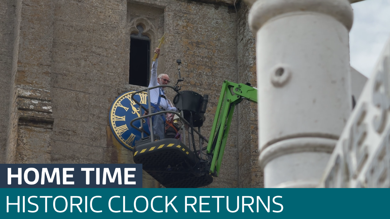 Time for celebrations as restored ancient clock is returned to village ...