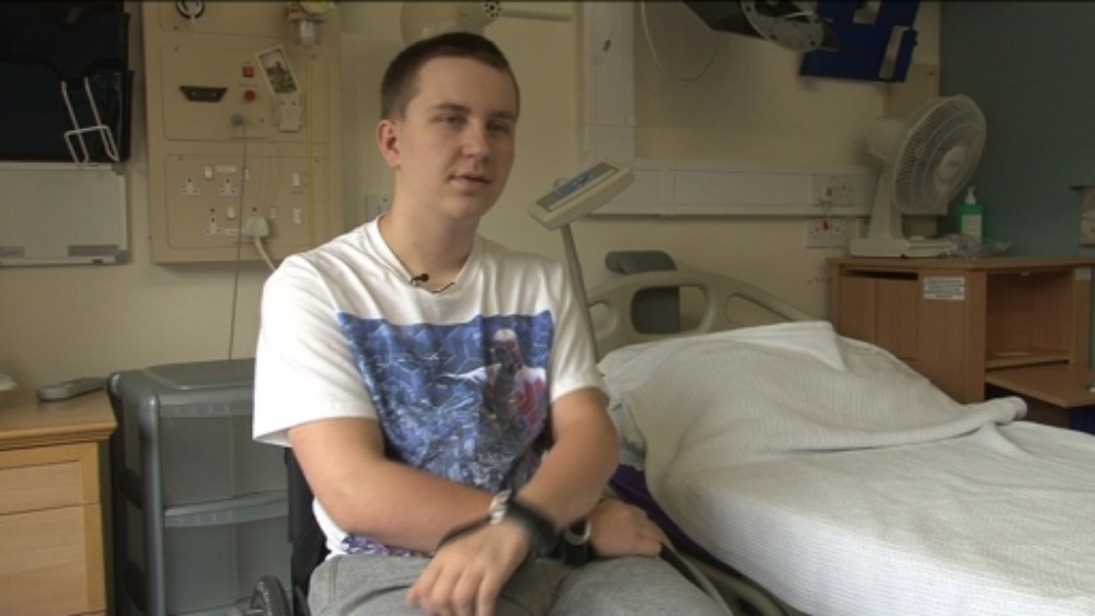 Paralysed teenager George Claxton returns home to Blackburn | ITV News ...