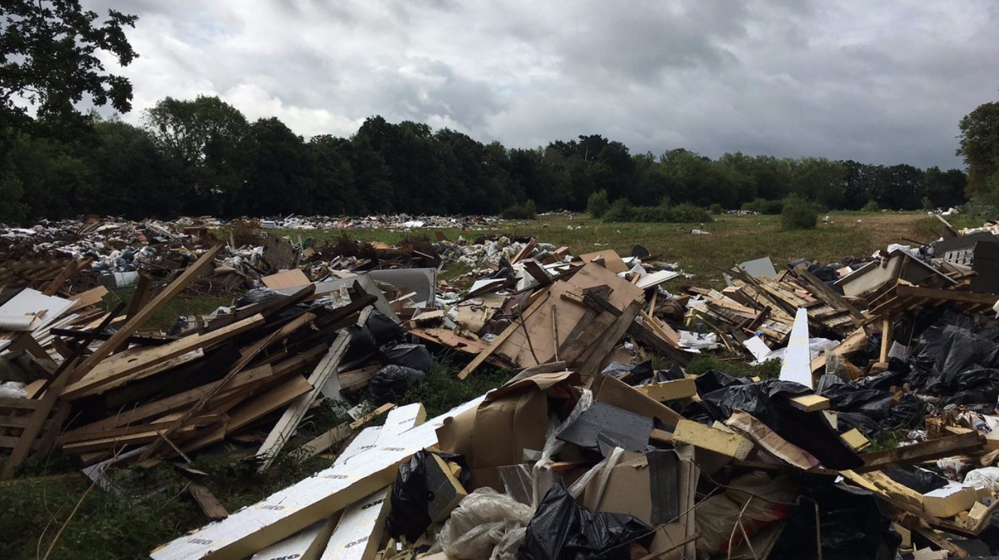 Tonnes of rubbish dumped in a field in South London | ITV News London