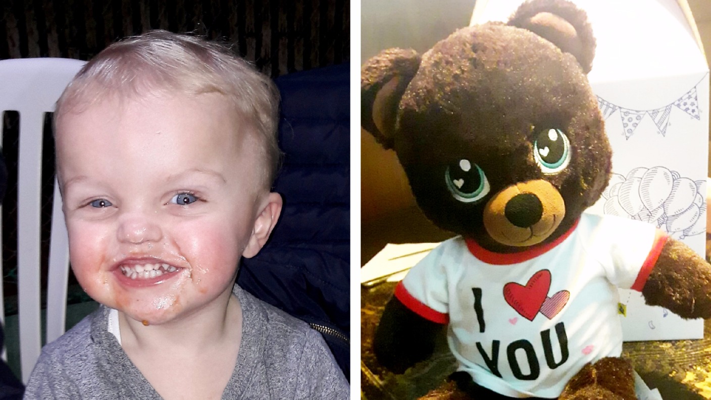 Mum's plea for missing teddy bear with tragic son's voice | ITV News