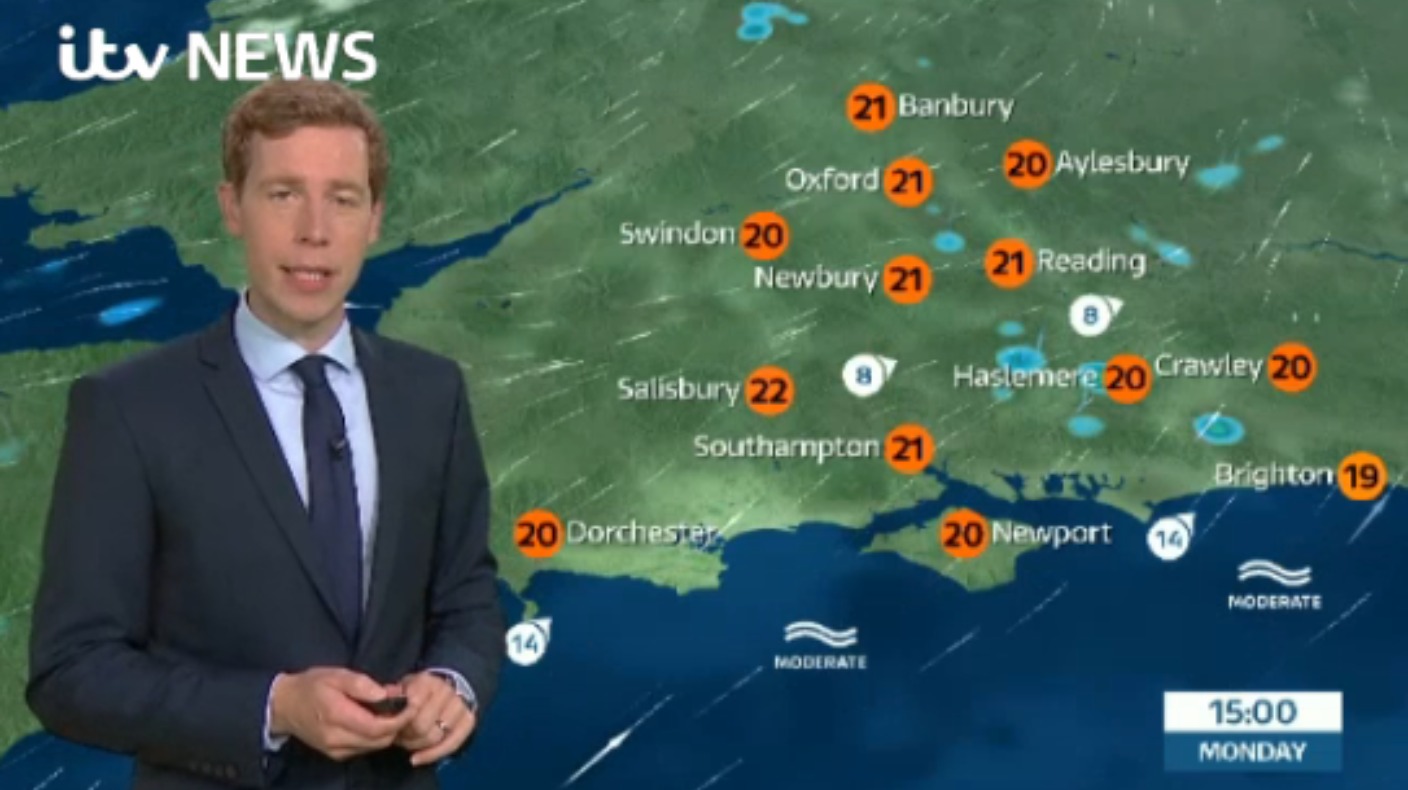 Martin Stew has the lunchtime forecast for the west of the region | ITV ...