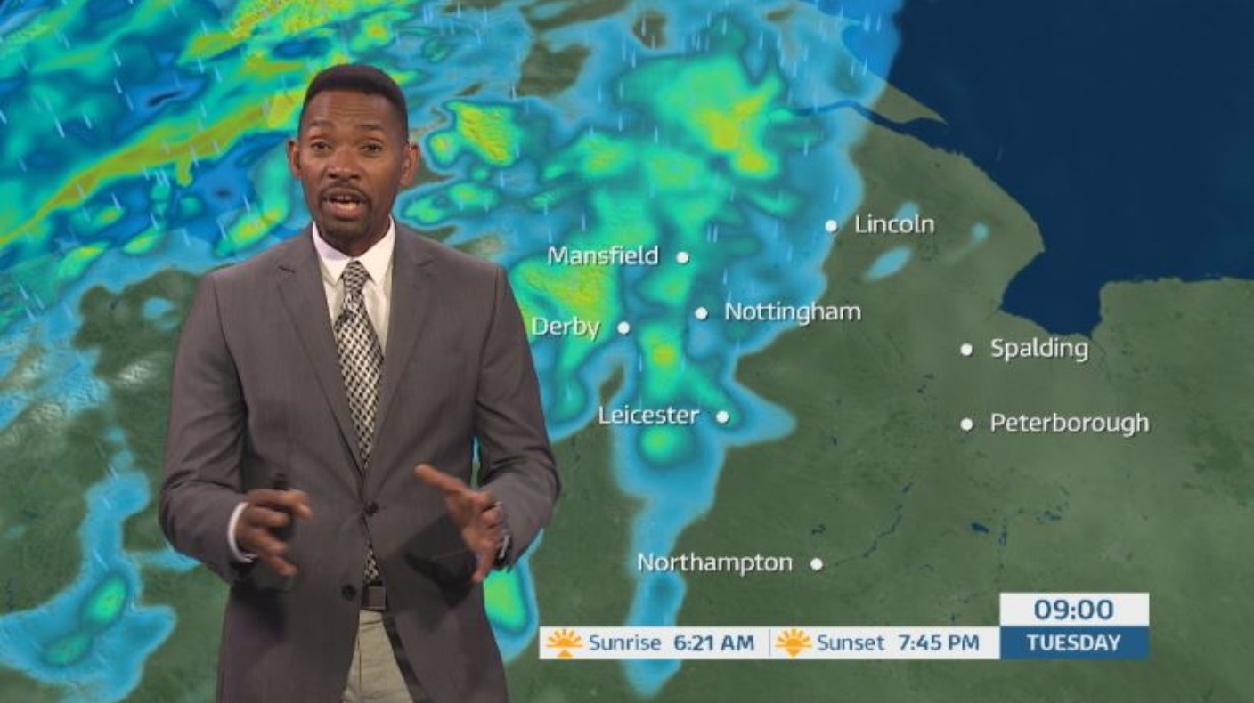 East Midlands Weather: Turning wet Tuesday morning | ITV News Central