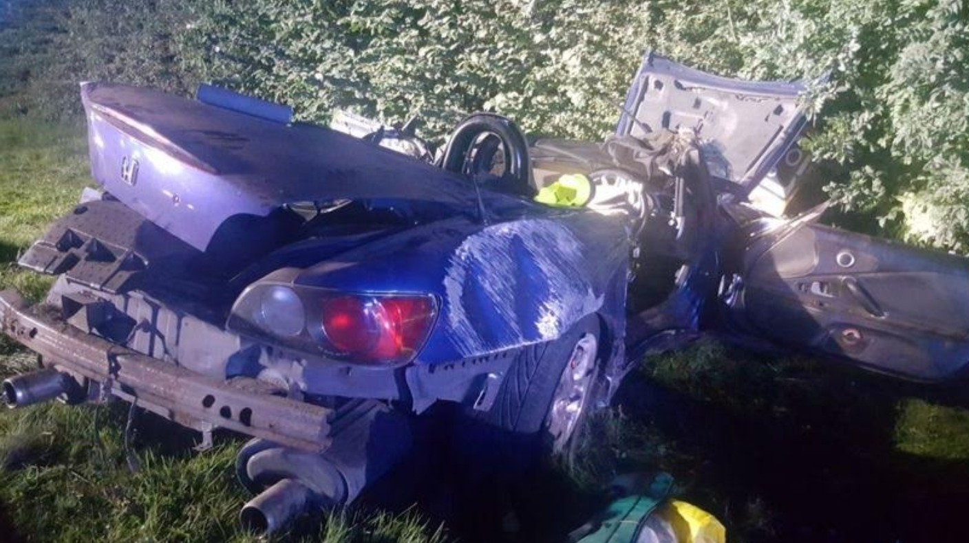 Driver of flattened car escapes alive | ITV News Central