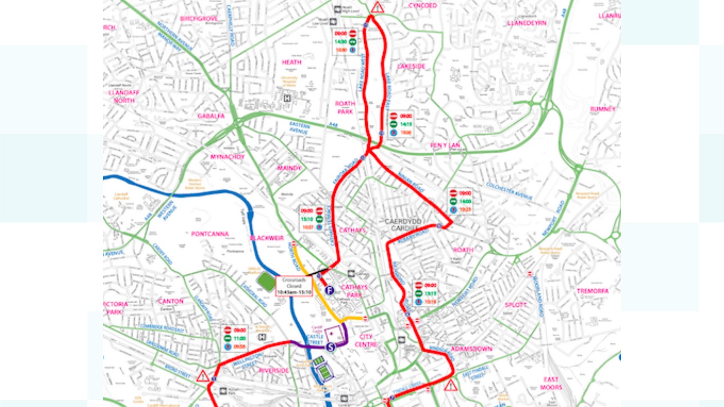 Road closures for Cardiff Half Marathon | ITV News Wales