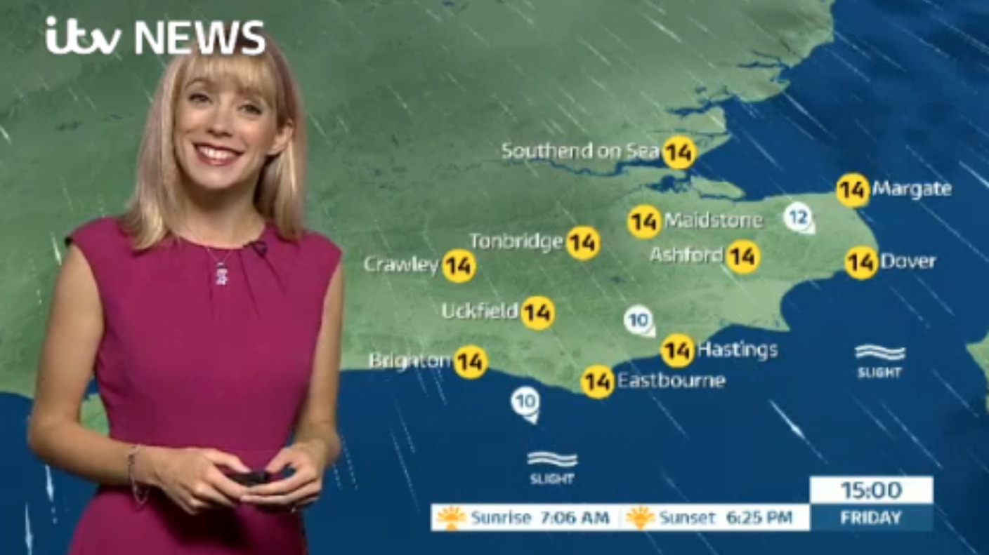 Friday's forecast for east of region | ITV News Meridian
