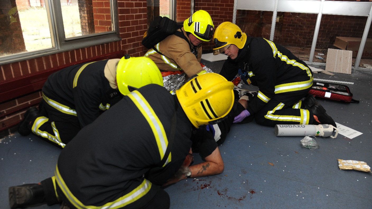 Emergency services take part in simulated terror attack | ITV News Meridian