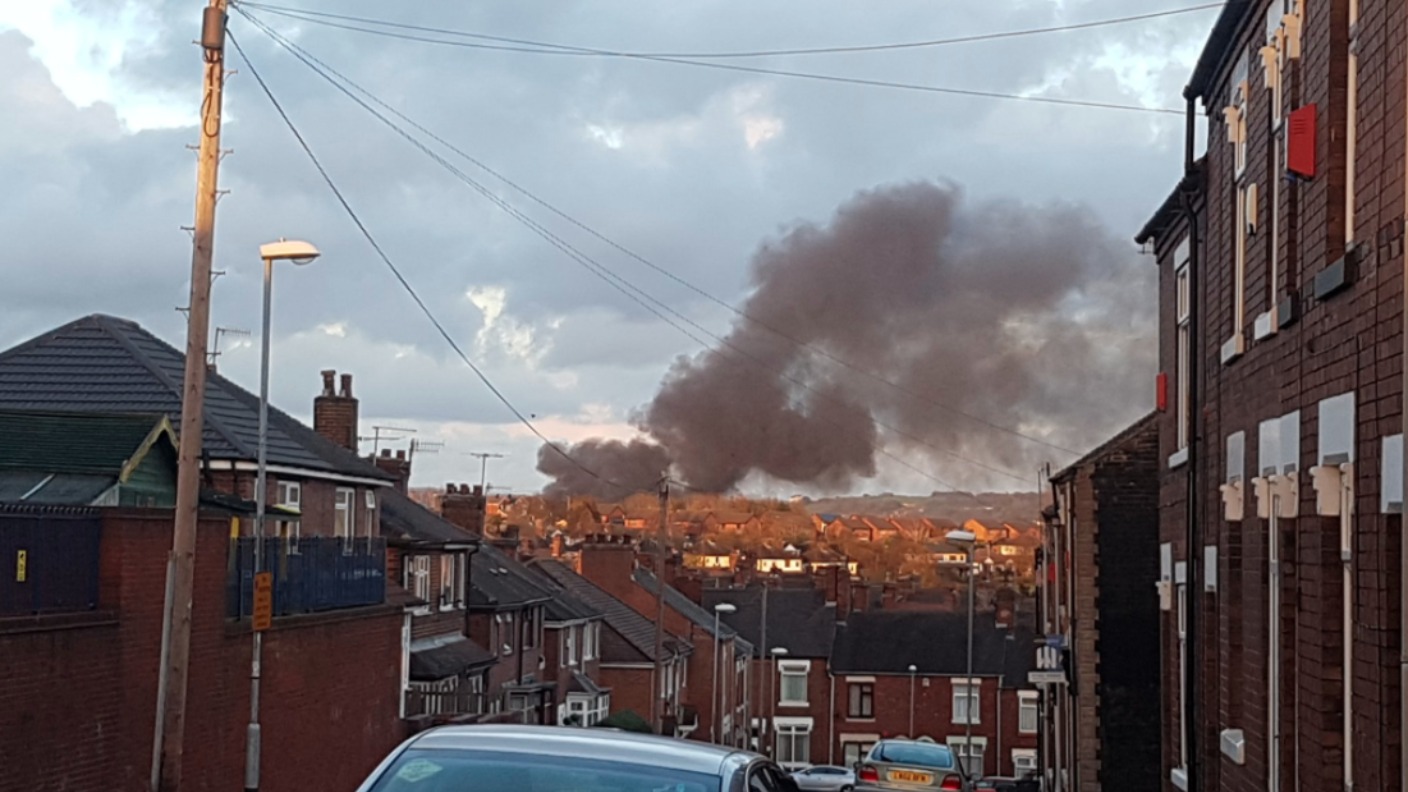 Three fire engines tackle large fire in Stoke-on-Trent | ITV News Central
