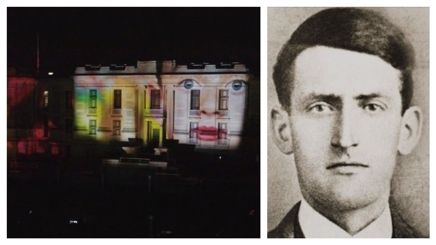 World War One poet Hedd Wyn remembered by having special video beamed ...