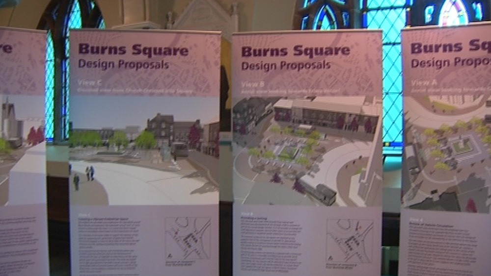 Almost £1m for Burns Square re-design | ITV News Border