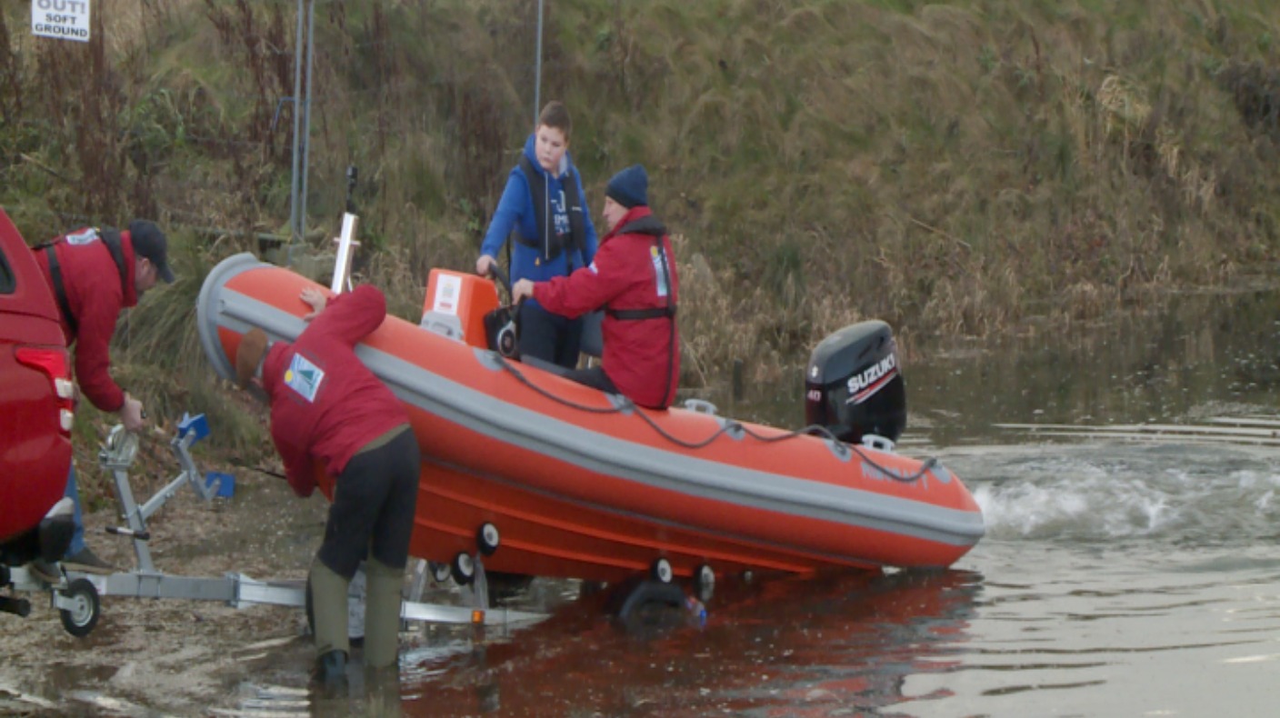 WATCH: Annan Harbour gets new safety boat | ITV News Border