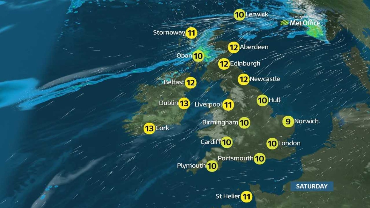 Saturday's weather: Mild and cloudy | ITV News