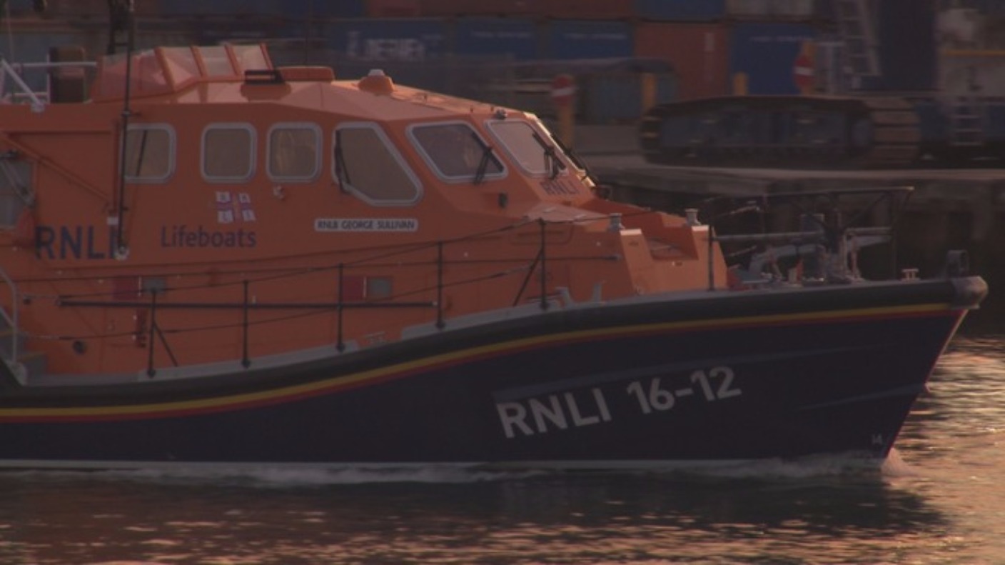 RNLI crew brought over while weather is bad | ITV News Channel