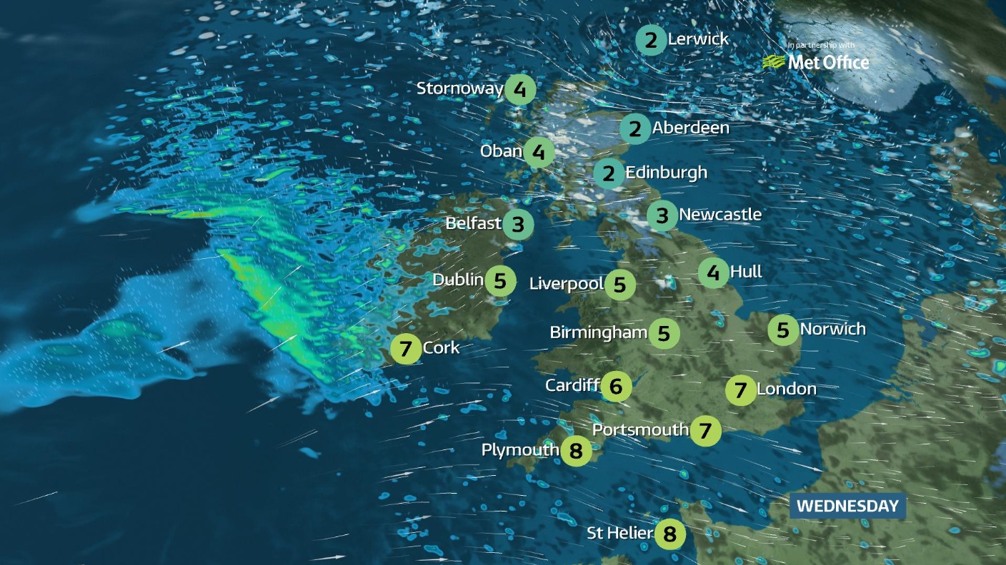 Weather: cold and windy with frequent wintry showers | ITV News