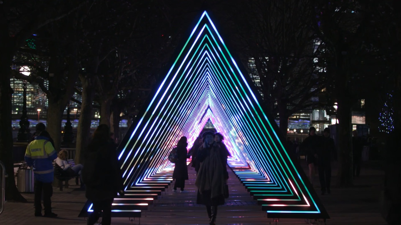 London shown in a new light as glowing installations take over the ...