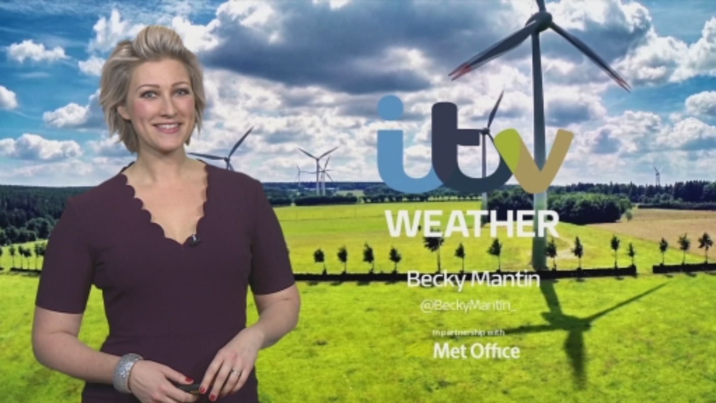 Rain clears eastwards throughout tomorrow. | ITV News