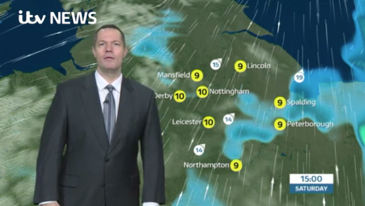 East Midlands Weather: Cloudy with outbreaks of rain | ITV News Central