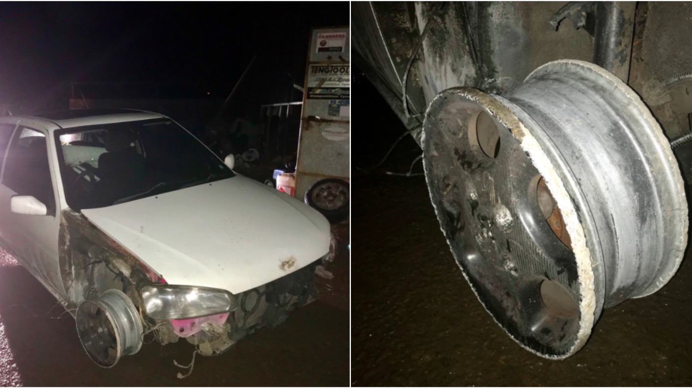 Driver who passed test in November caught driving car 'without tyres ...