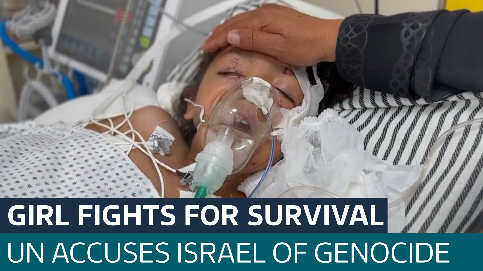 Palestinian girl fighting for her life in hospital in Gaza after drone ...