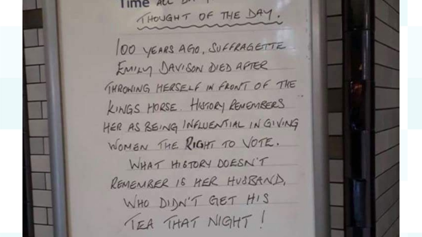TfL apologise after sexist message written by Tube station staff | ITV ...