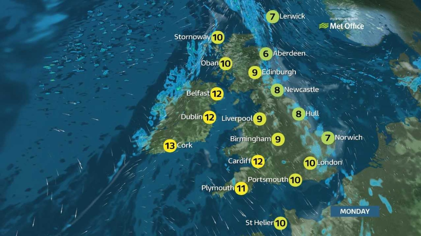 Dull and damp start to the week | ITV News