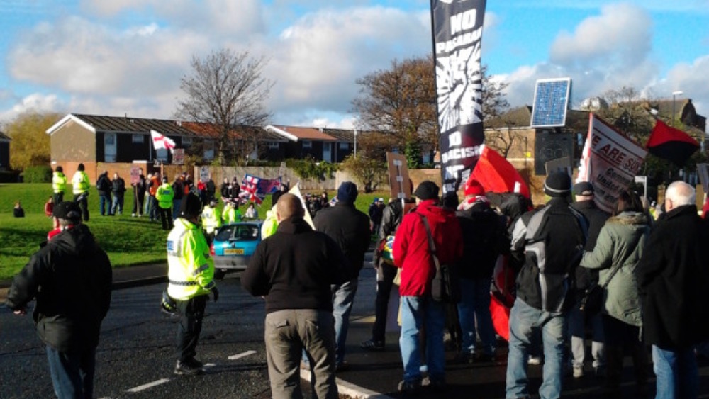 Protests in Sunderland over plans to build mosque | ITV News Tyne Tees