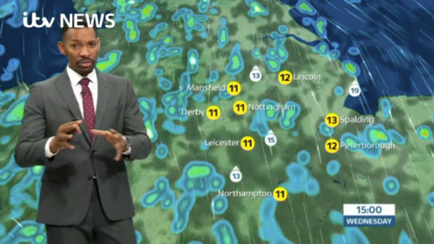 East Midlands Weather: Heavy and thundery rain | ITV News Central
